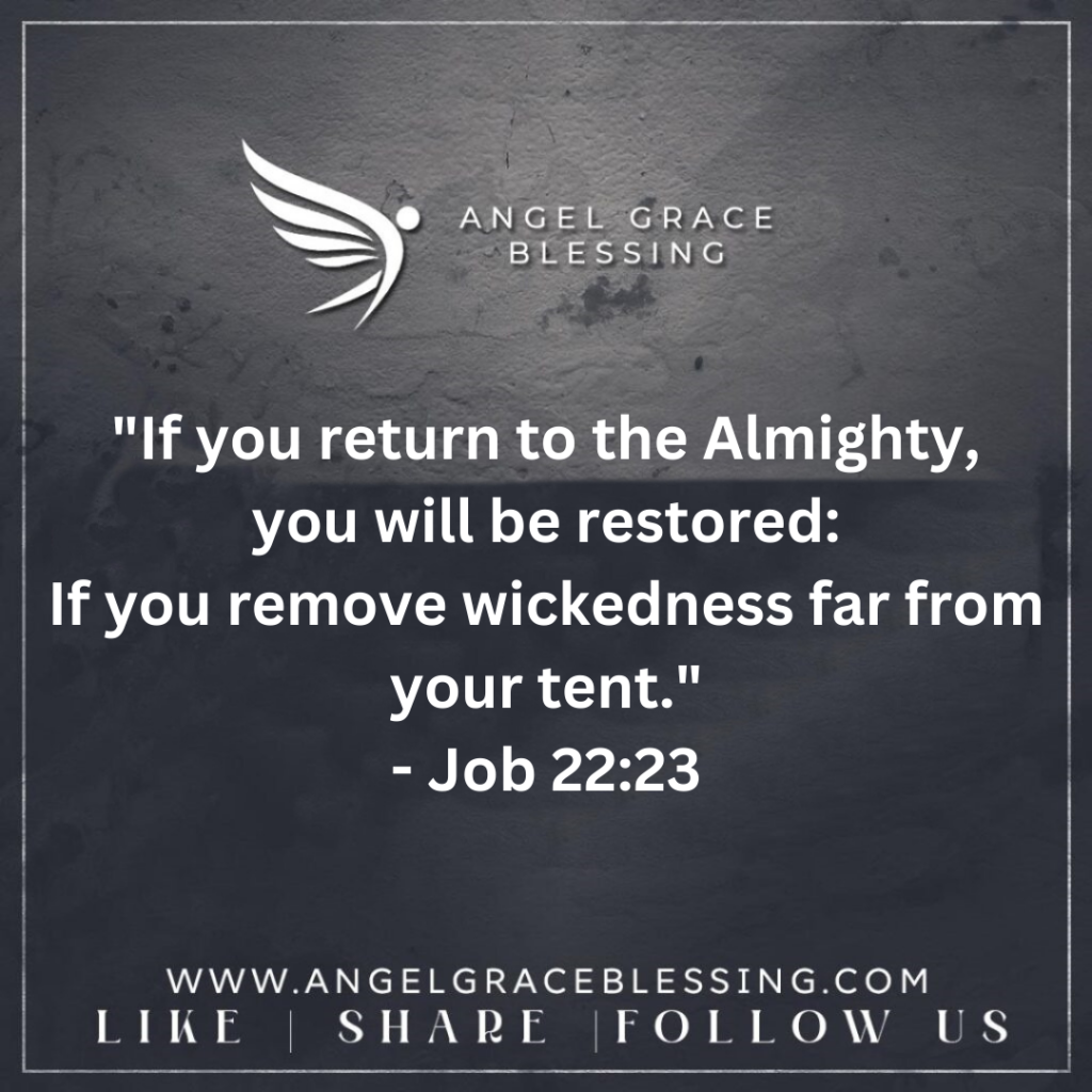 Removing Wickedness for a Fulfilling Life - Angel Grace Blessing